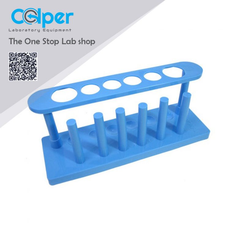 Test tube/Boiling tube rack with dryer 6 - Colper Educational Equipment