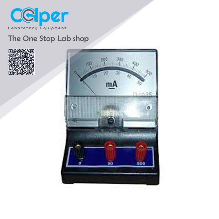 Dual Range DC Ammeter 0–50mA / 0–500mA Panel Meter | Colper